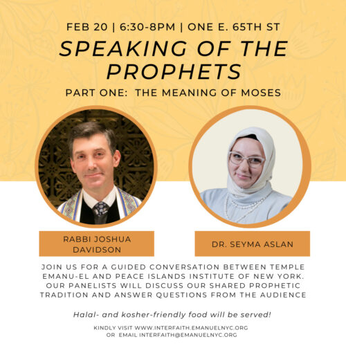 Center for Interfaith Dialogue: Speaking of the Prophets, Part One: The ...
