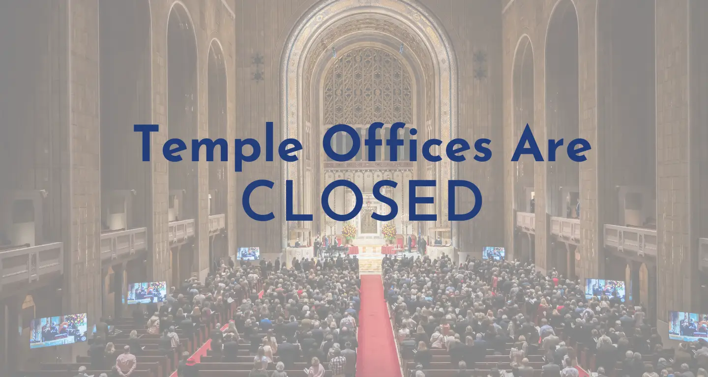 Temple Offices Closed in Observance of Columbus/Indigenous Peoples' Day ...